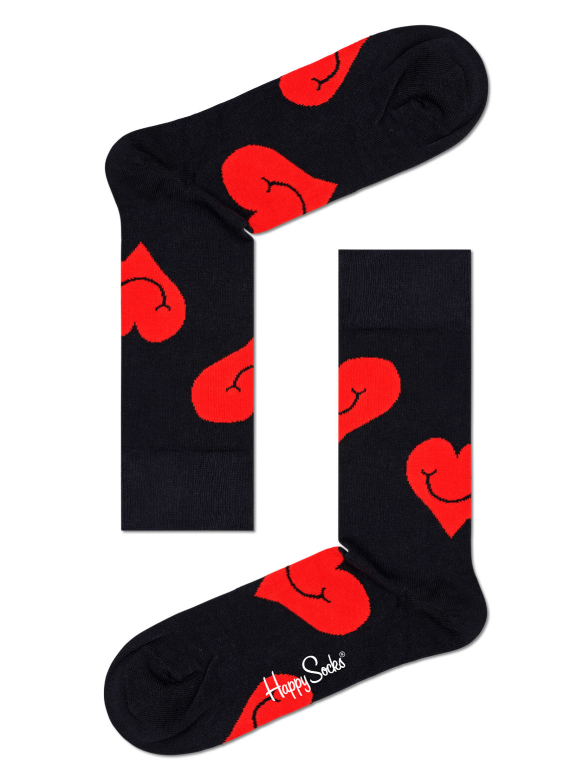 Happy Socks Jumbo Smiley Heart Herzsocken - Sockenduo