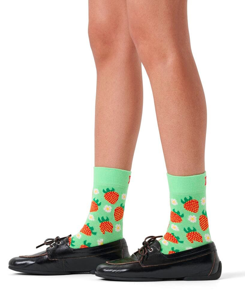 Happy Socks Strawberry Short Socken Erdbeer-Design - Sockenduo